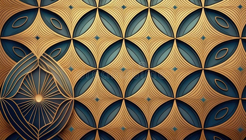 Stunning Repeating Circles and Diamonds Pattern on Vibrant Wallpaper ...