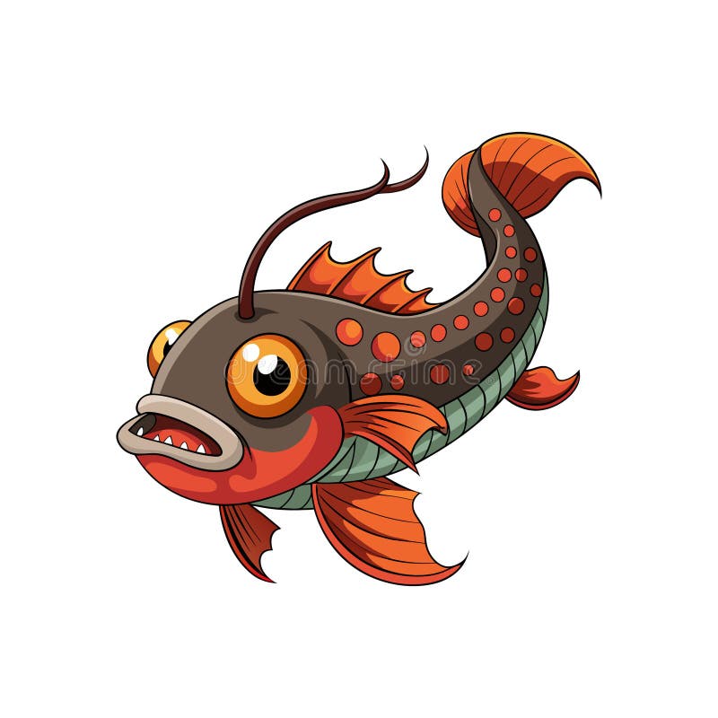 Vivid Wigglerfish Realistic Art Representation Stock Illustration ...