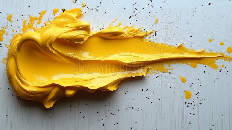 Vivid Yellow Paint Splash Creating Dynamic Visual Texture Experience ...