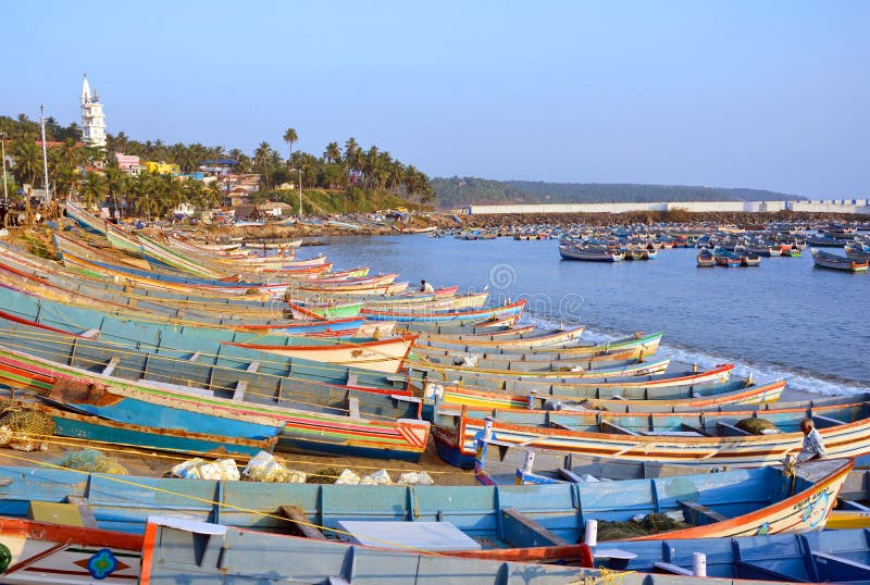 Vizhinjam Port editorial photography. Image of boat, landscape - 50361252