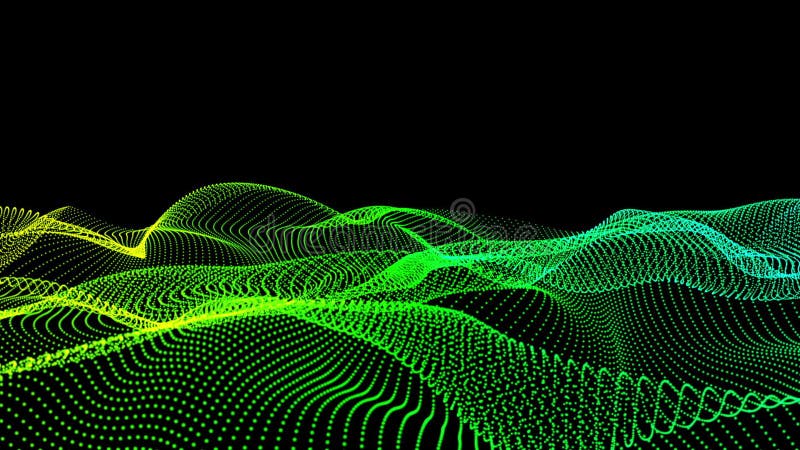 Digital Ocean VJ Digital Form - Looping Animated Background Stock Video ...