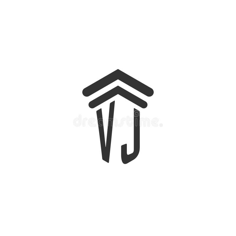 VJ Initial for Law Firm Logo Design Stock Vector - Illustration of ...
