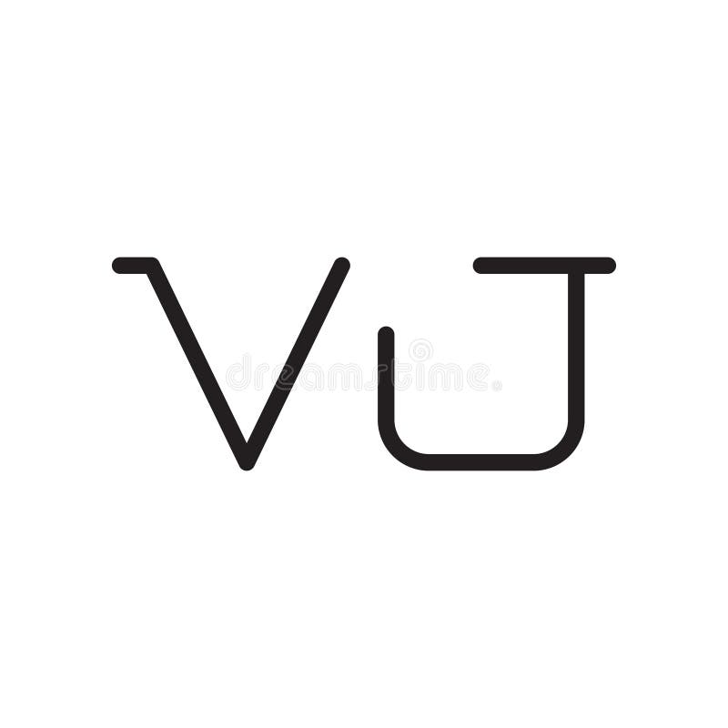 Vj Initial Letter Vector Logo Icon Stock Vector - Illustration of ...