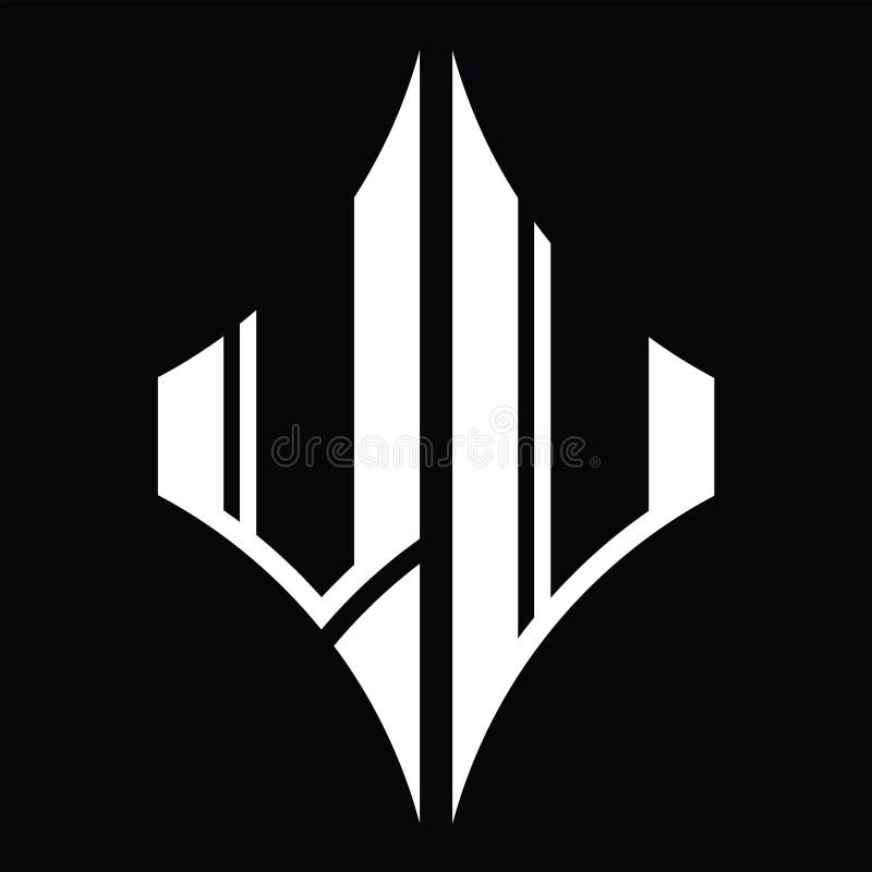 VJ Logo Monogram with Diamond Shape Design Template Stock Vector ...