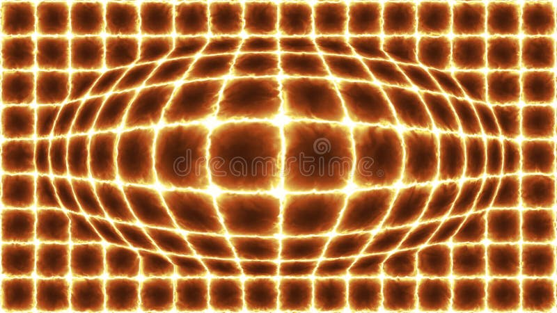 VJ Loop Animation. Fire Electric Waves on the Grid. Fire Grid. Fire ...