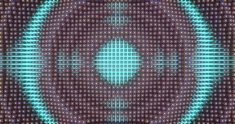 Loop Circular Neon Blue Light on Black Background Stock Footage - Video ...