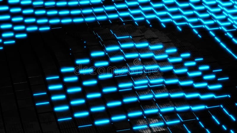 VJ Loop Cool Animation Background. Blue Background with Many Square ...