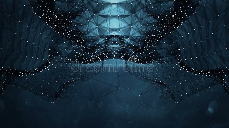 VJ Loop - Digital Dark Plexus Data Networks Abstract Motion Background Stock Footage - Video of ...