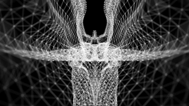 Plexus Abstract Network White Technology Science Background Loop Stock Video Video Of Glamour