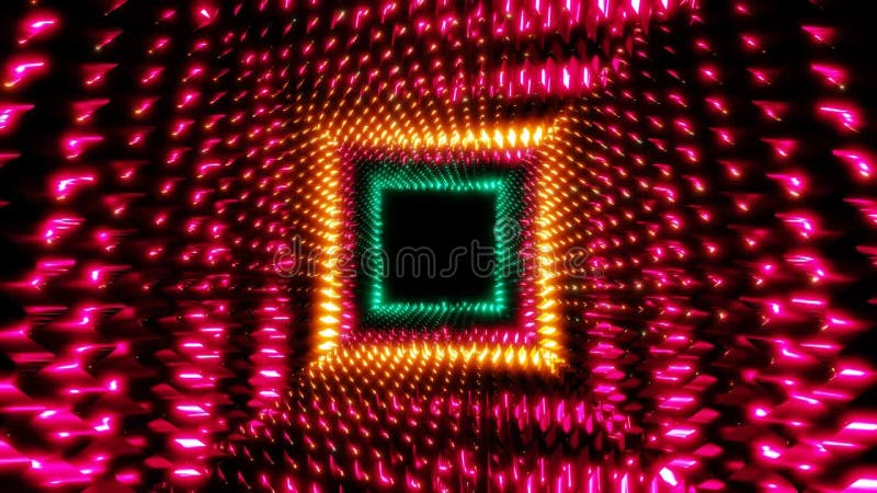 Vj Loop Purple Rotating Sci-fi Digital Tunnel Abstract Background Stock ...