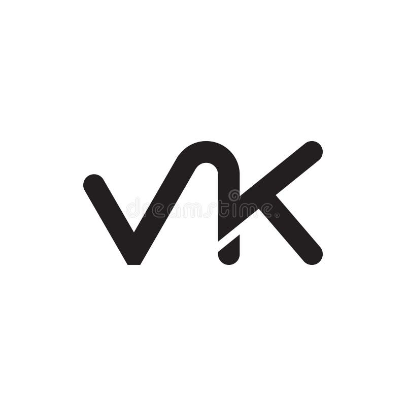 Vk Initial Letter Vector Logo Icon Stock Vector - Illustration of ...