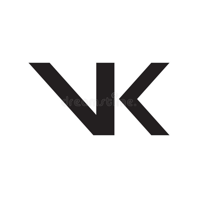 Vk Initial Letter Vector Logo Icon Stock Vector - Illustration of ...