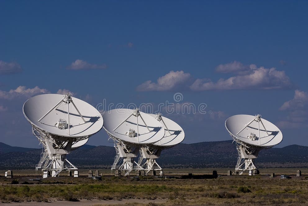 VLA Array stock photo. Image of dishes, industrial, examining - 5806248