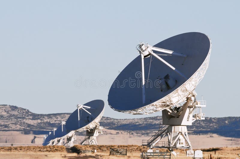 VLA radio telescope stock photo. Image of telecommunications - 26524794