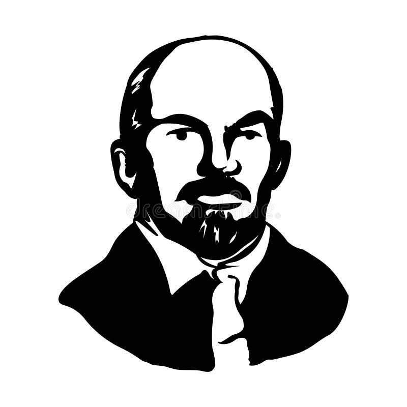Retrato De Vladimir Lenin Soviet-estilo Estilizado Del Cartel El Líder ...
