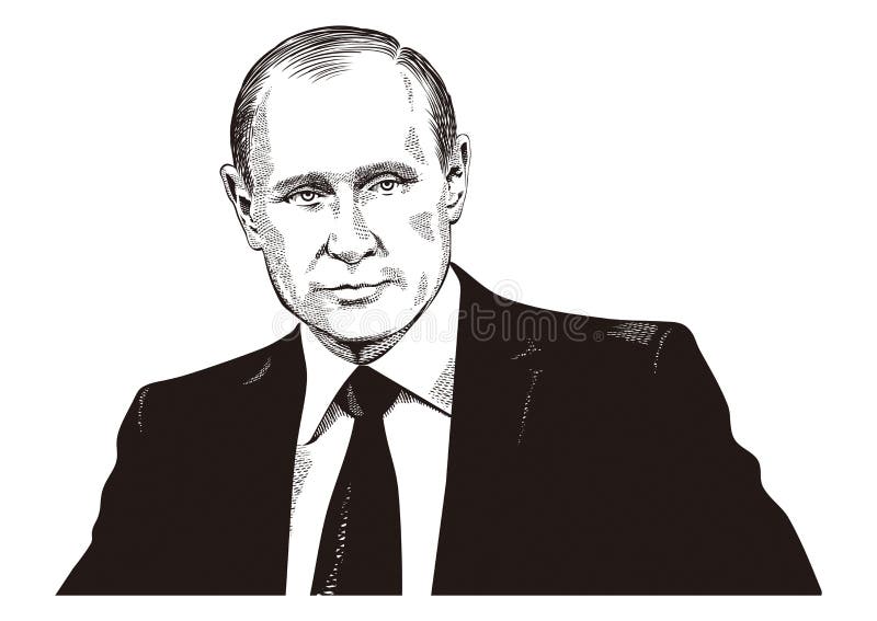 Vladimir Putin portrait editorial stock image. Illustration of ...