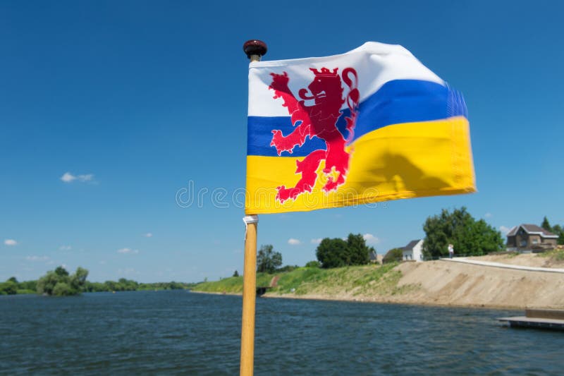 Vlag Nederlands Limburg stock afbeelding. Image of vlag - 55528365