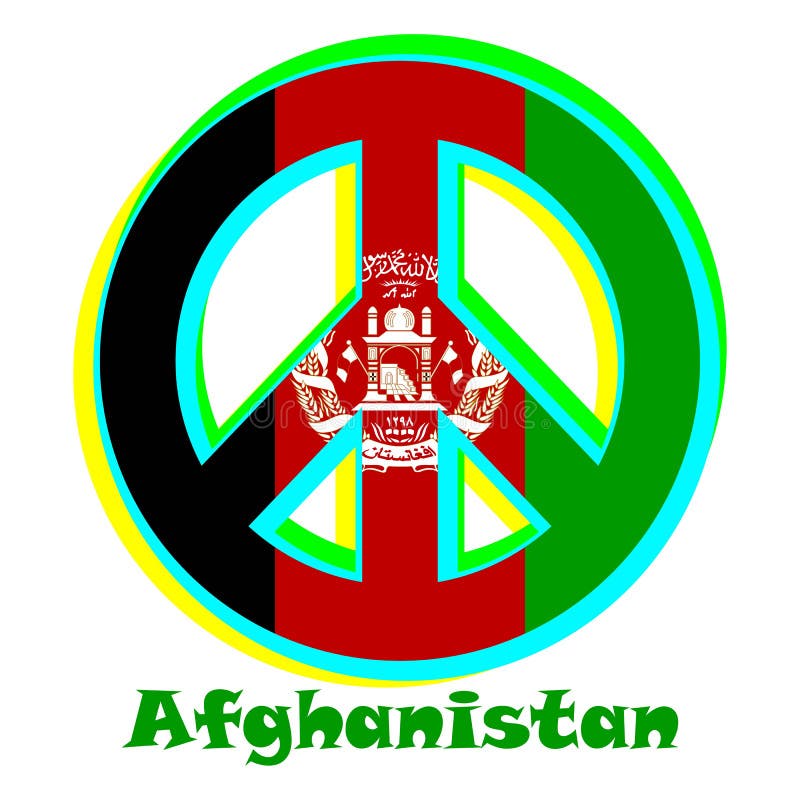 Vlag van Afghanistan stock illustratie. Illustratie bestaande uit ...