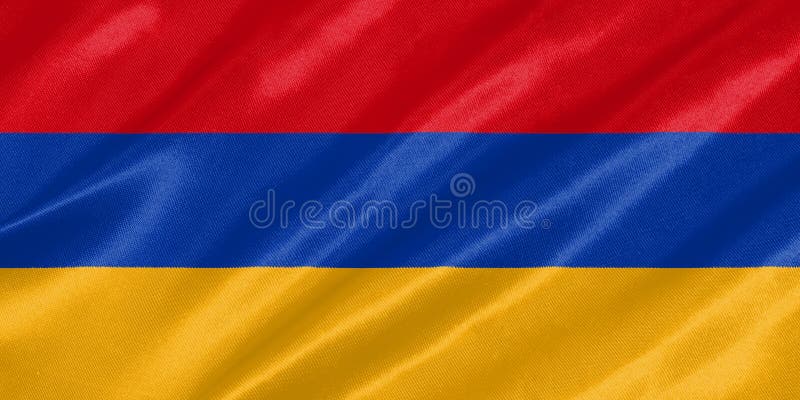 Armenia Vlag. Armeense Vlag Aan Het Historische Gebouw in De Hoofdstad ...