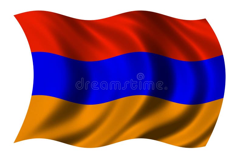 Armeense Vlag stock illustratie. Illustration of borstel - 25576134