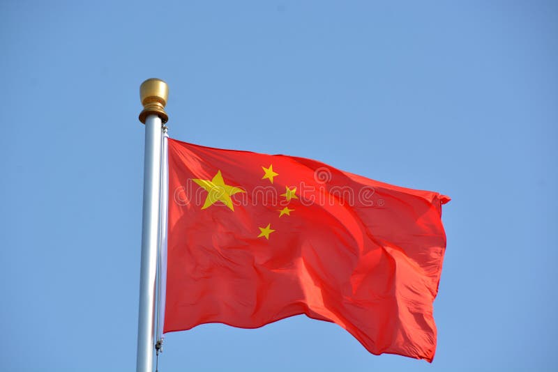 Vlag van China stock afbeelding. Image of opwinding, peking - 50808467