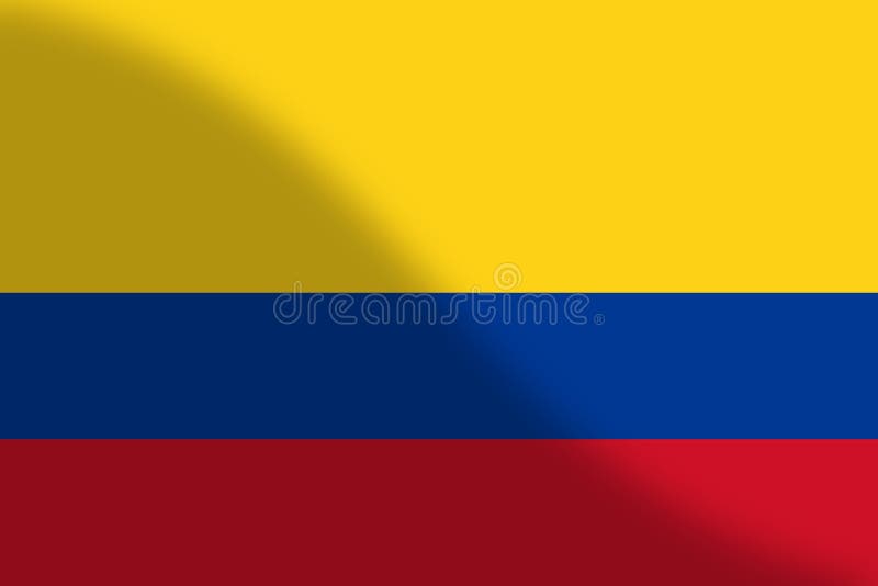 Vlag van colombia stock illustratie. Illustration of colombia - 169372935