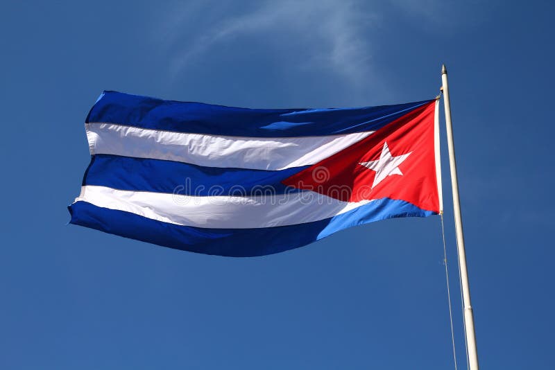 Vlag van Cuba stock afbeelding. Image of motie, genaturaliseerd - 31408319