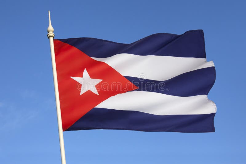 Vlag Van Cuba - De Caraïben Stock Afbeelding - Image of reis ...