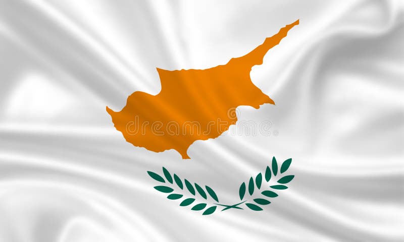Ronde Vlag van Cyprus stock illustratie. Illustration of kleur - 4964821