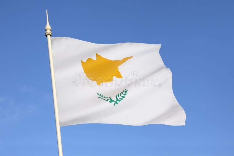Vlag van Cyprus stock afbeelding. Afbeelding bestaande uit cyprus ...