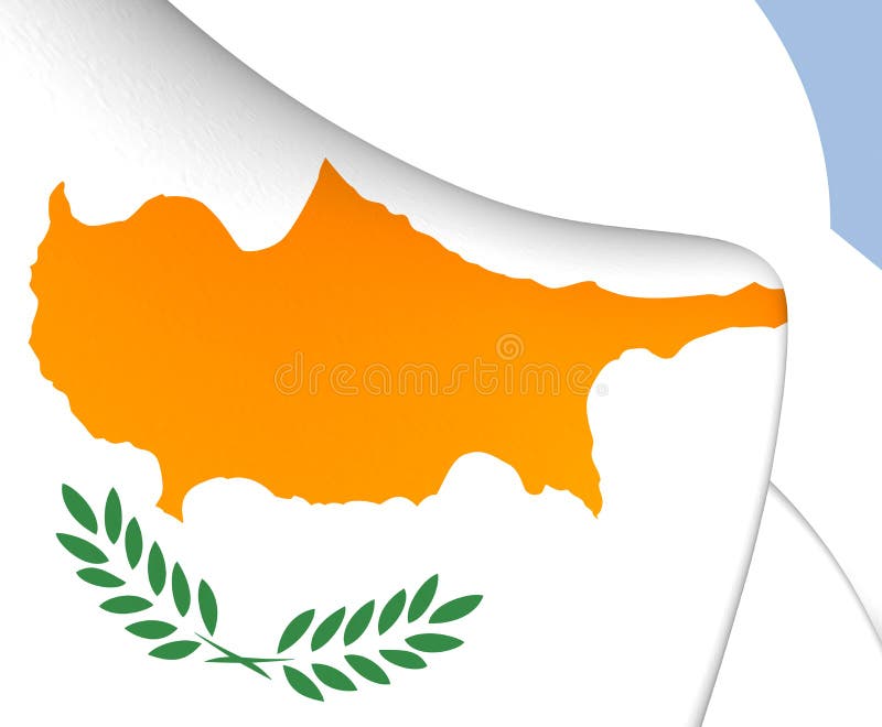 Vlag van Cyprus stock illustratie. Illustration of staat - 80660152