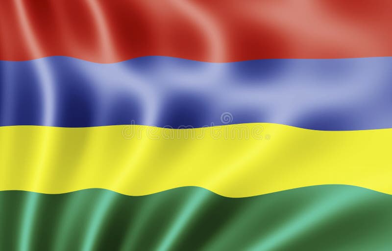 Vlag van Mauritius stock illustratie. Illustration of genaturaliseerd ...