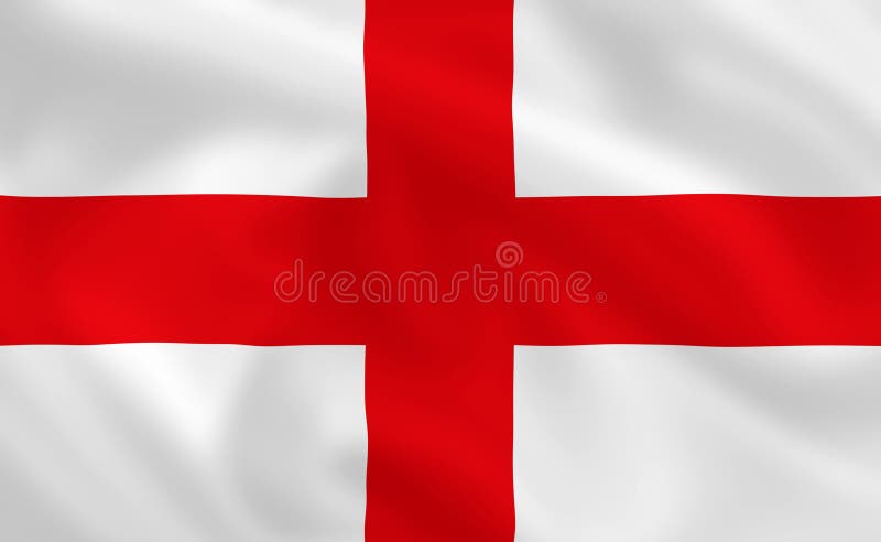 Vlag van Engeland stock illustratie. Illustration of blazen - 4985166
