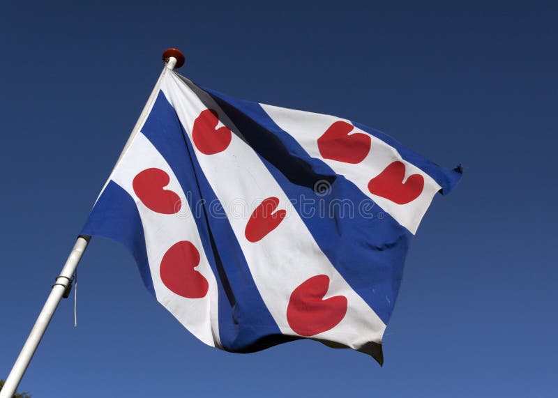 Vlag van Friesland redactionele afbeelding. Image of land - 77732950