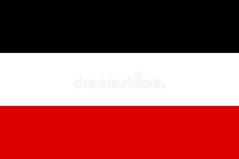 Vlag Van Het Duitse Rijk Deutsches Reich Stock Illustratie ...
