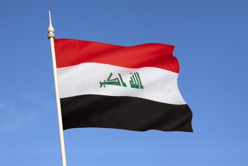 Vlag van Irak stock afbeelding. Image of land, naturaliseer - 35127087