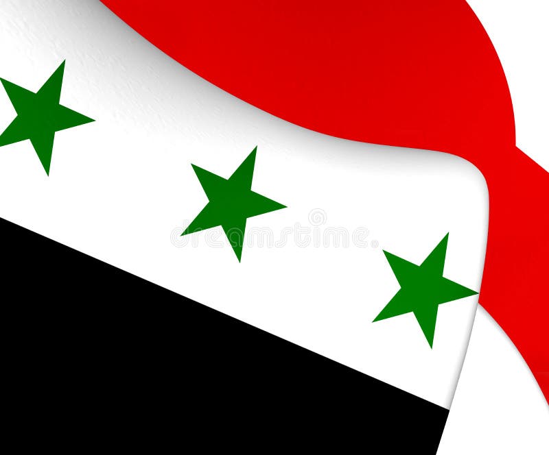 Vlag van Irak 1991-2004 stock illustratie. Illustration of iraaks ...