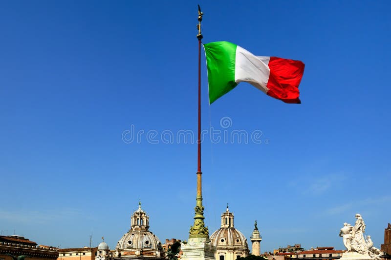 Vlag van Italië stock afbeelding. Image of toerisme, historisch - 35635573