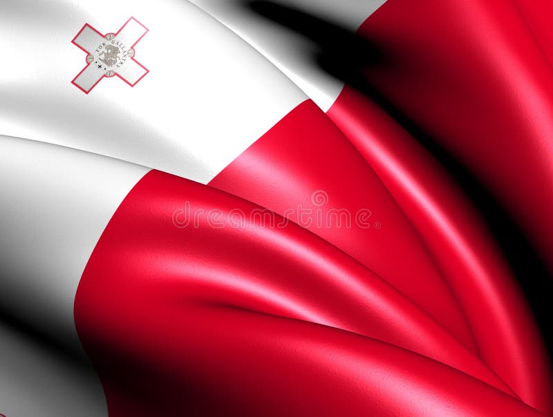 Vlag van Malta stock illustratie. Illustration of europa - 23687386