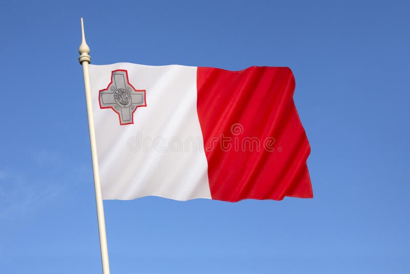 Vlag van Malta stock foto. Image of land, medaille, kleuren - 47523436