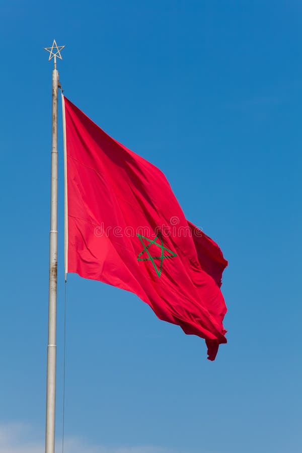 Vlag van Marokko stock afbeelding. Image of marokko, naturaliseer ...