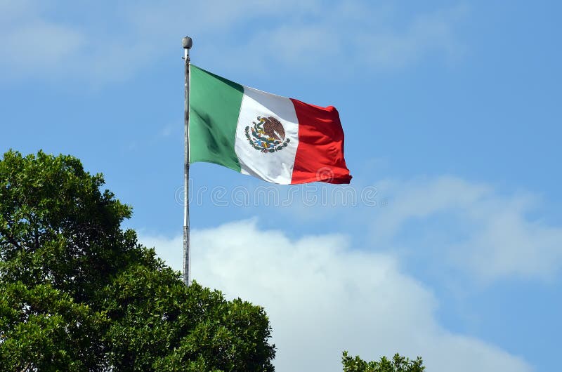 Vlag van Mexico stock afbeelding. Image of personeel - 30805067