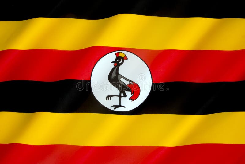 Vlag van Oeganda stock afbeelding. Image of afrikaans - 50940769