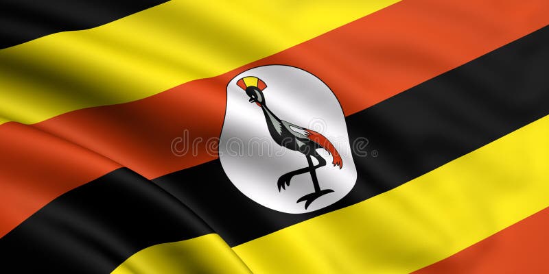 Vector Vlag Oeganda vector illustratie. Illustration of reis - 5248811