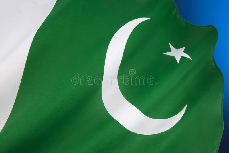 Vlag van Pakistan stock afbeelding. Image of vlaggen - 35131277