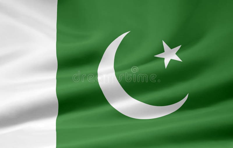 Vlag van Pakistan stock illustratie. Illustration of pakistaans - 7525637