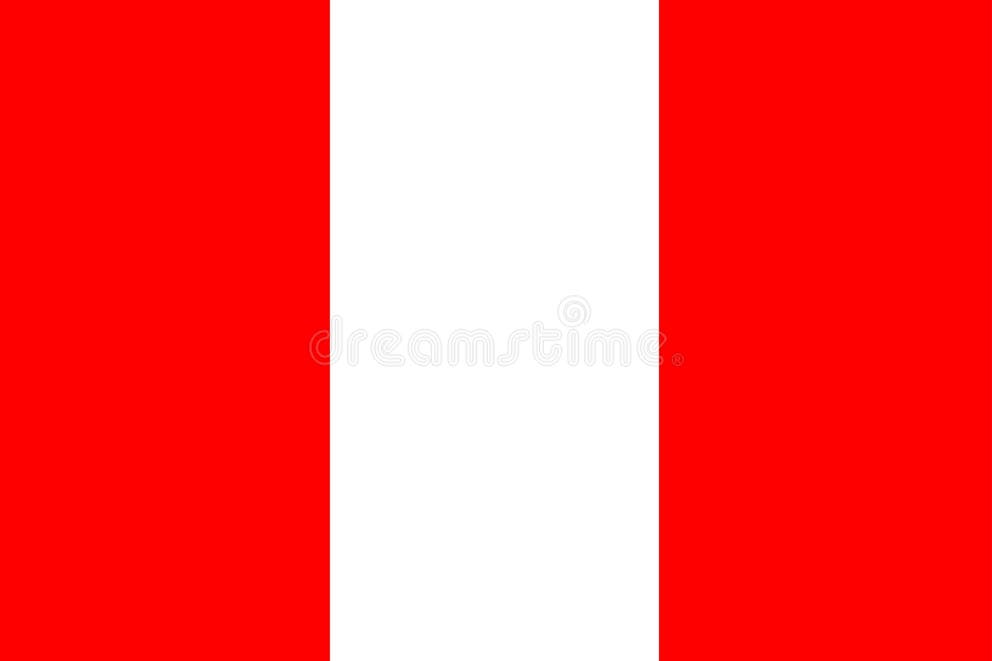 Vlag van Peru vector illustratie. Illustration of staat - 7380585