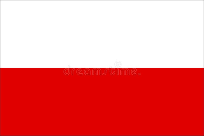 Vlag van Polen vector illustratie. Illustration of symbool - 7380588