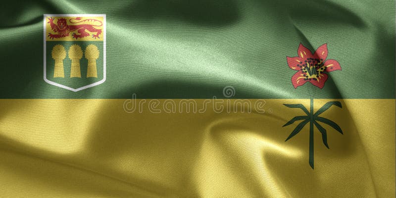 Flag of Saskatoon in Saskatchewan, Canada Stock Foto - Image of ...
