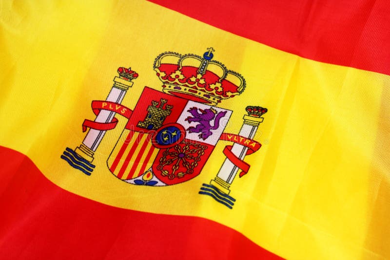 Vlag van Spanje stock afbeelding. Image of vlag, spanje - 24967313